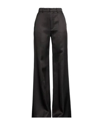 Chloé High-waisted Shiny Flared Tailored Trousers