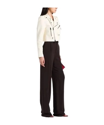 Saint Laurent High-waisted Wide-leg Tailored Trousers