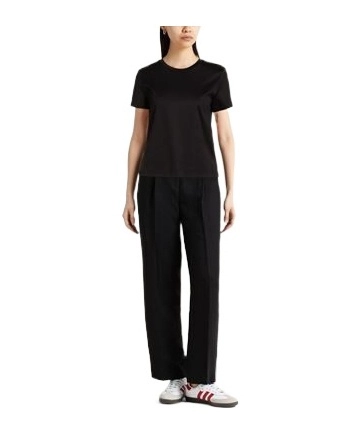 Max Mara Crew-neck Short-sleeve T-shirt - Black