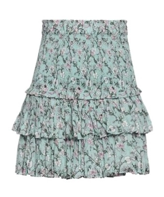 Isabel Marant Étoile High-waisted Tiered Floral Print Mini Skirt - Gray