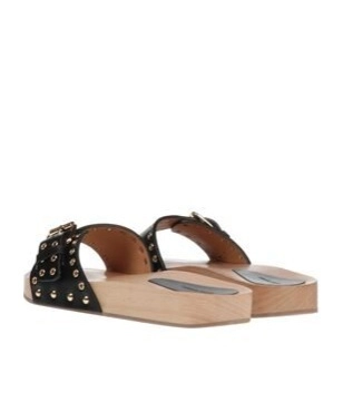 Isabel Marant Étoile Wool Blend Slippers With Buckle Detail