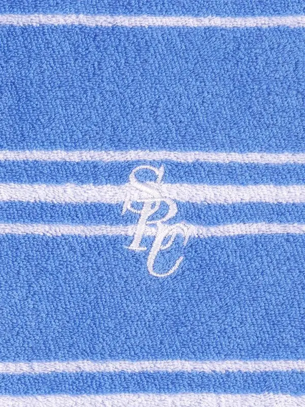 SPORTY  RICH Sporty & Rich Juniper Striped Polo T-shirt
