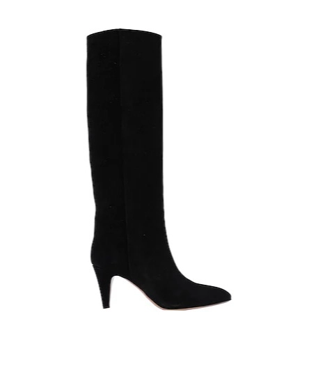 Isabel Marant Étoile Leather Suede Effect Pointed Toe Cone Heel Boots