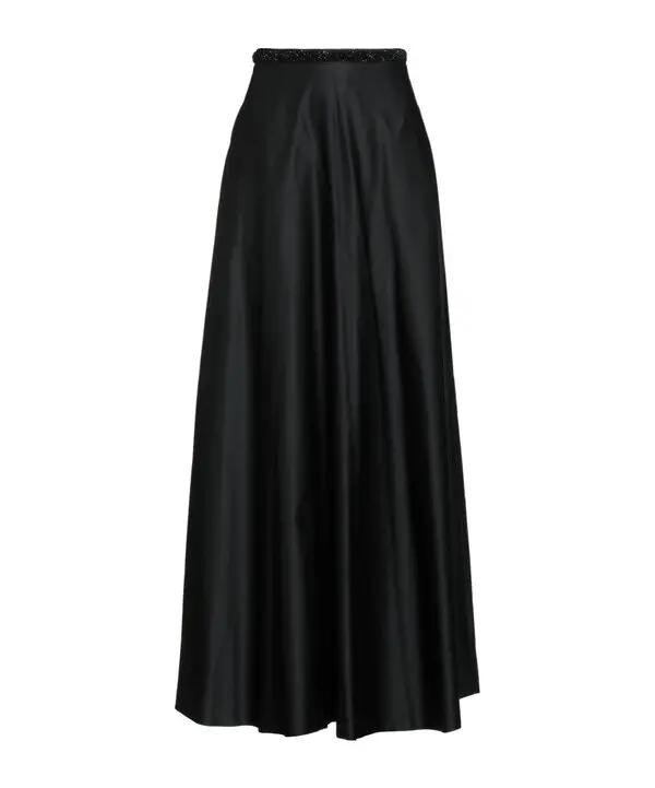 Max Mara Solid Taffeta Circle Skirt