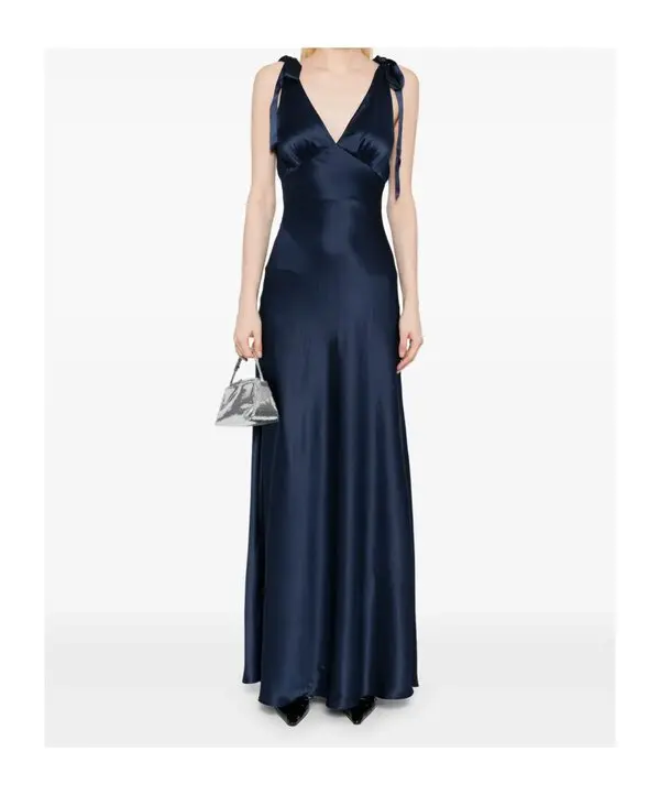 REFORMATION Pernille Dress With V-neck And Tie Straps