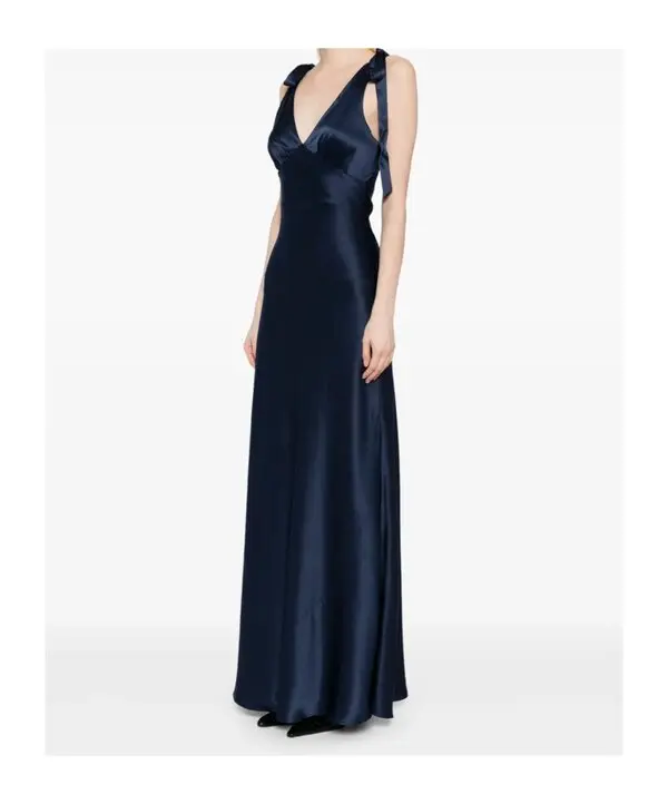 REFORMATION Pernille Dress With V-neck And Tie Straps