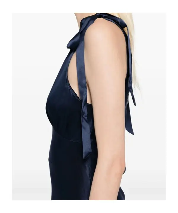 REFORMATION Pernille Dress With V-neck And Tie Straps