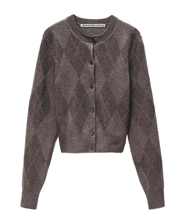 Alexander Wang Crystal-embellished Cardigan