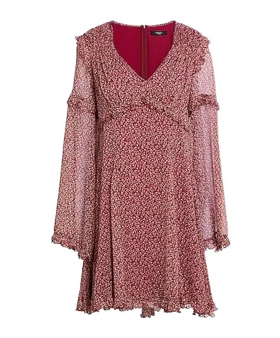 Max Mara Floral Print Crepe Dress