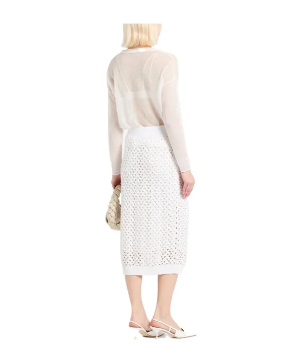 Brunello Cucinelli Sequin Knit Midi Skirt