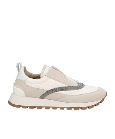 Brunello Cucinelli Two-tone Slip-on Trainers
