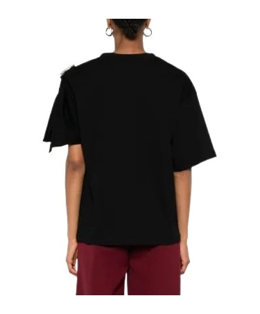 AREA Embellished Puff-sleeve Top