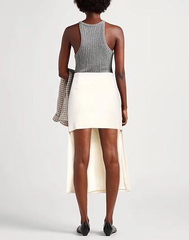 Sportmax Solid Color Flared Skirt