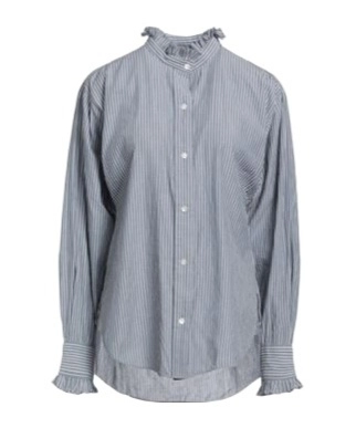 Isabel Marant Étoile Striped Cotton-blend Shirt With Ruffled Details