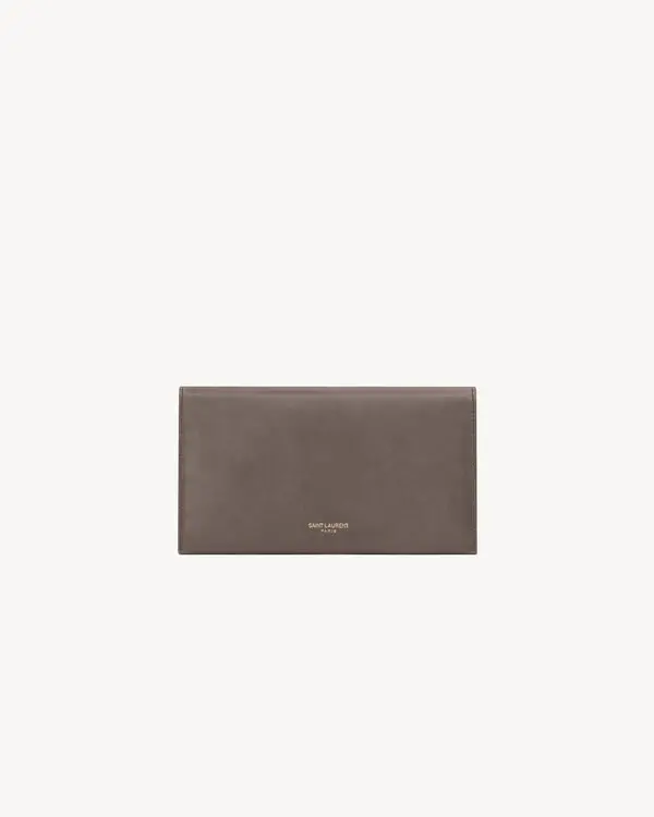Saint Laurent Letter Large Wallet In Leather
