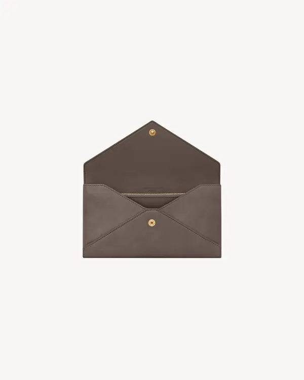 Saint Laurent Letter Large Wallet In Leather