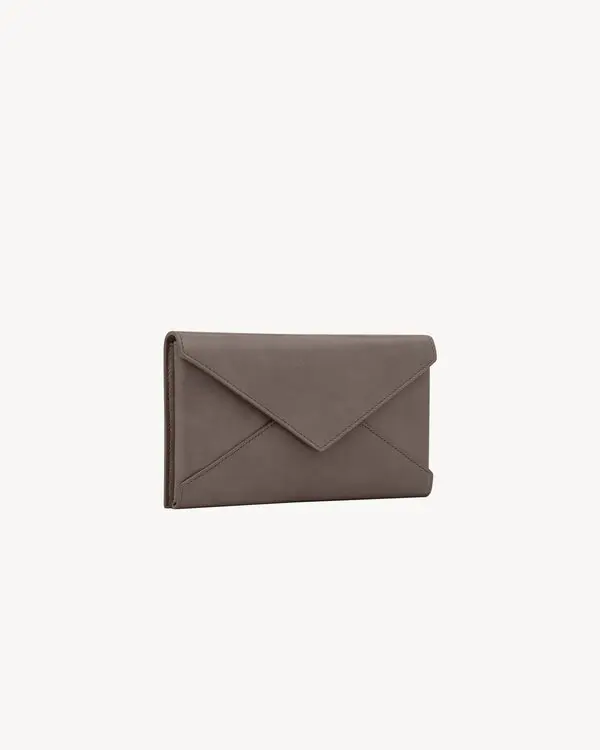 Saint Laurent Letter Large Wallet In Leather