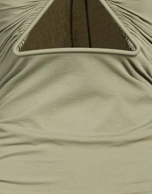 Rick Owens High-neck Long Sleeve Top With Cut Out - Nude