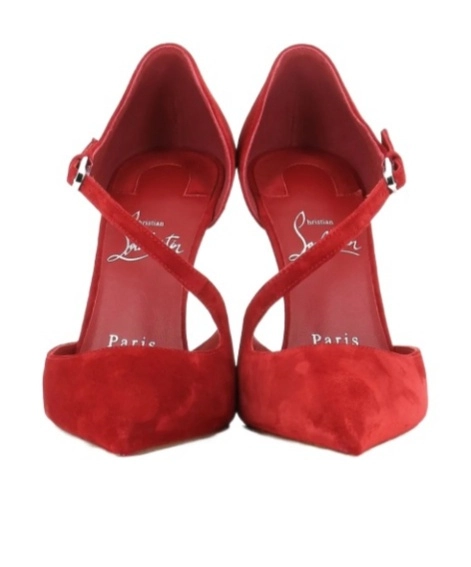 CHRISTIAN LOUBOUTIN 100mm Miss Ziggyta Suede Heeled Pumps