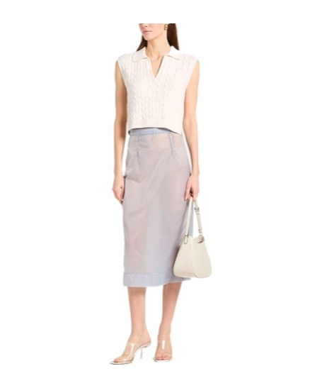 MAISON MARGIELA Solid-color Unlined Skirt