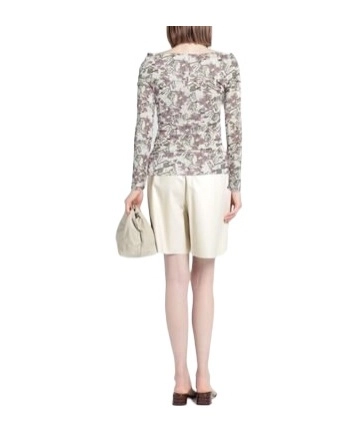 Isabel Marant Étoile Off-the-shoulder Floral Print Long Sleeve T-shirt