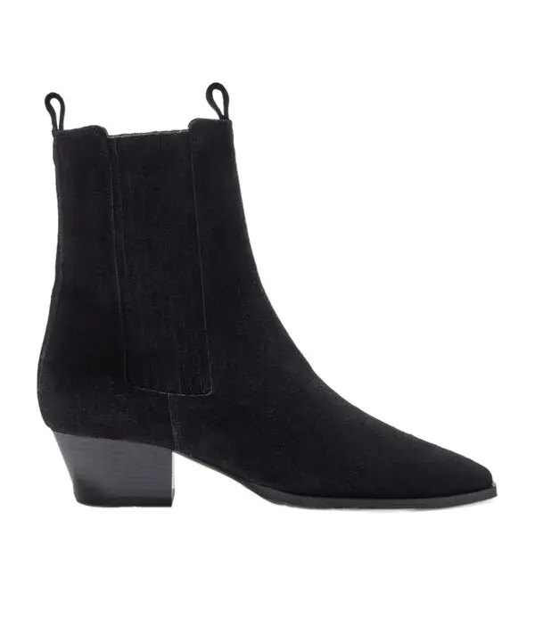 AeydĒ 30mm Kiki Suede Ankle Boots - Black