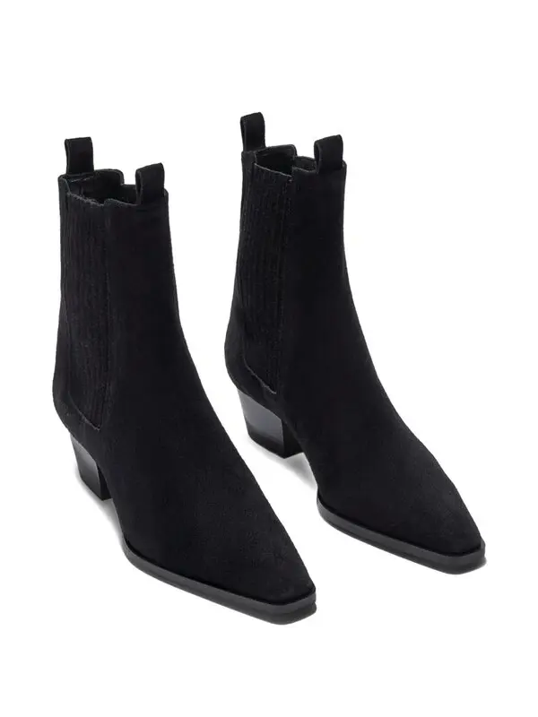 AeydĒ 30mm Kiki Suede Ankle Boots - Black