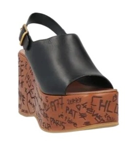 Chloé Solid Color Wedge Sandals