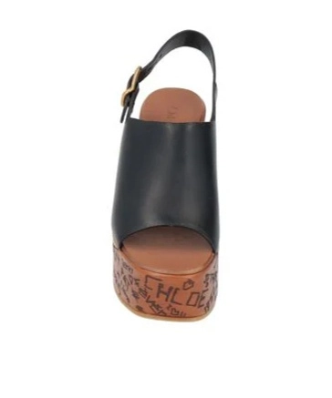 Chloé Solid Color Wedge Sandals