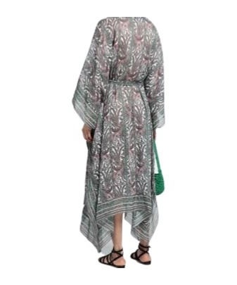 Isabel Marant Étoile Paisley Print Chiffon Kaftan Maxi Dress