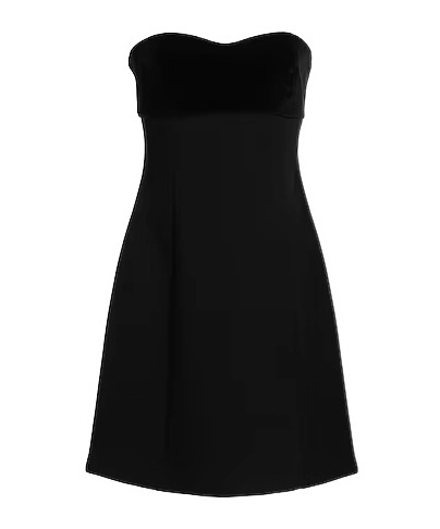 Max Mara Strapless Sleeveless Dress - Black
