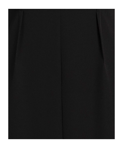 Max Mara Strapless Velvet & Crepe Dress