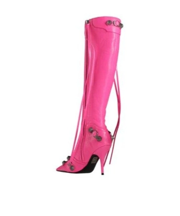 Balenciaga Patent Leather Pointed Toe Ankle Boots