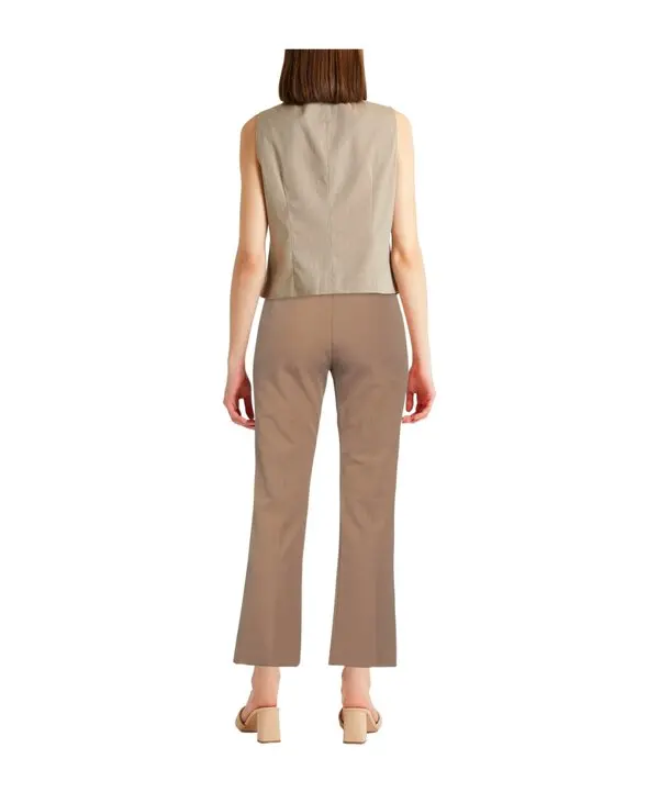 Max Mara Slim-fit Stretch Bootcut Trousers - Brown