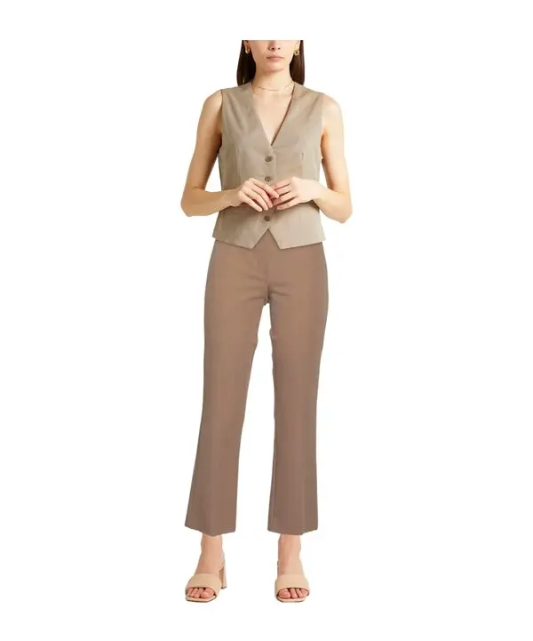 Max Mara Slim-fit Stretch Bootcut Trousers - Brown