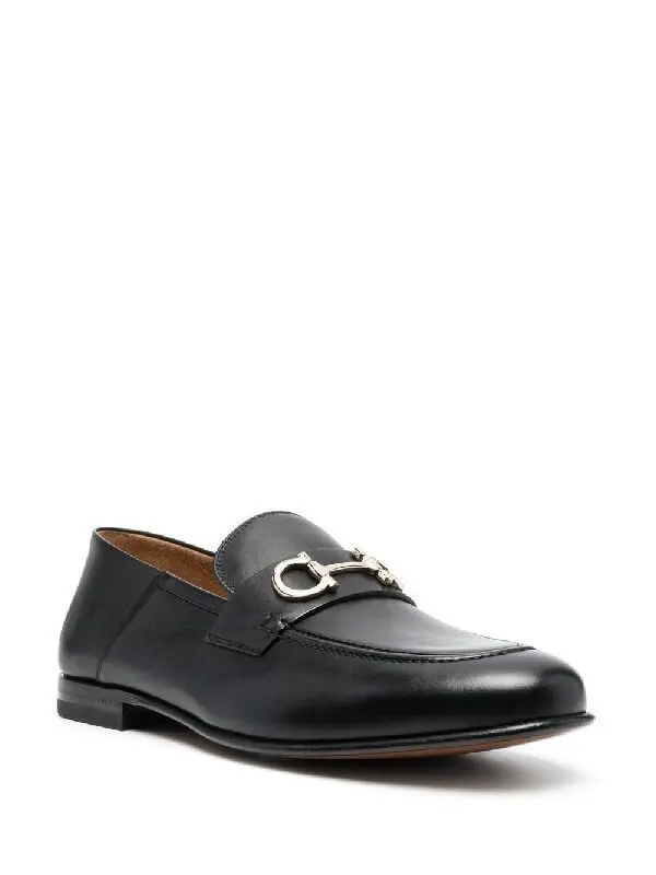 FERRAGAMO Horsebit Detail Loafers