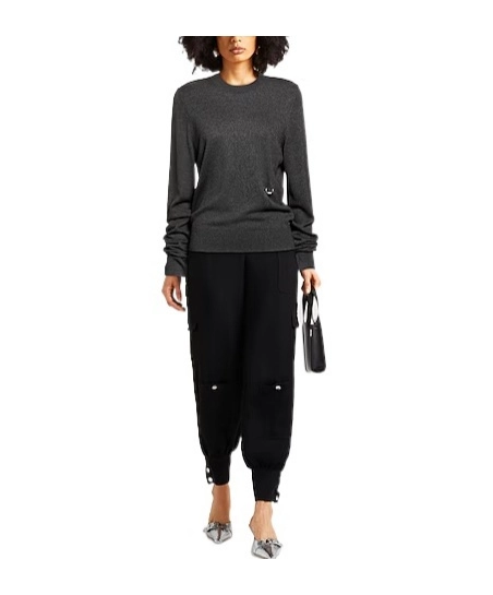 Isabel Marant Étoile Long Sleeve Embellished Crewneck Jumper