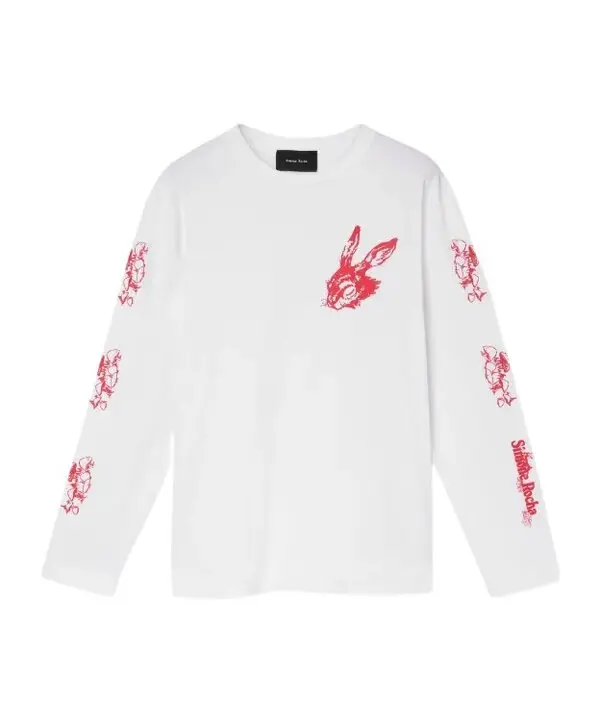 Simone Rocha Tortoise Hare Print Long Sleeve T-shirt