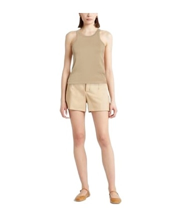 Max Mara Crew-neck Racerback Ribbed Tank Top