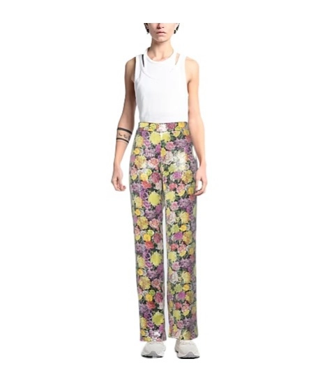 Max Mara Floral Print Sequin Trousers