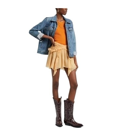 Isabel Marant Étoile Solid Pleated Skirt