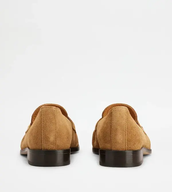 TOD'S Suede Loafers With Logo Detail