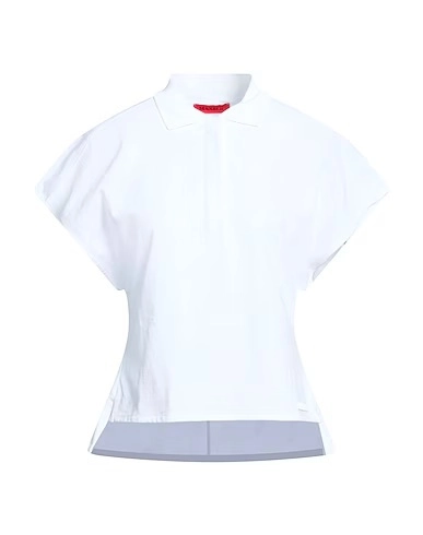 MAXCO. Short-sleeve Polo Shirt With Brand Logo And Side Slits