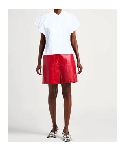 MAXCO. Short-sleeve Polo Shirt With Brand Logo And Side Slits