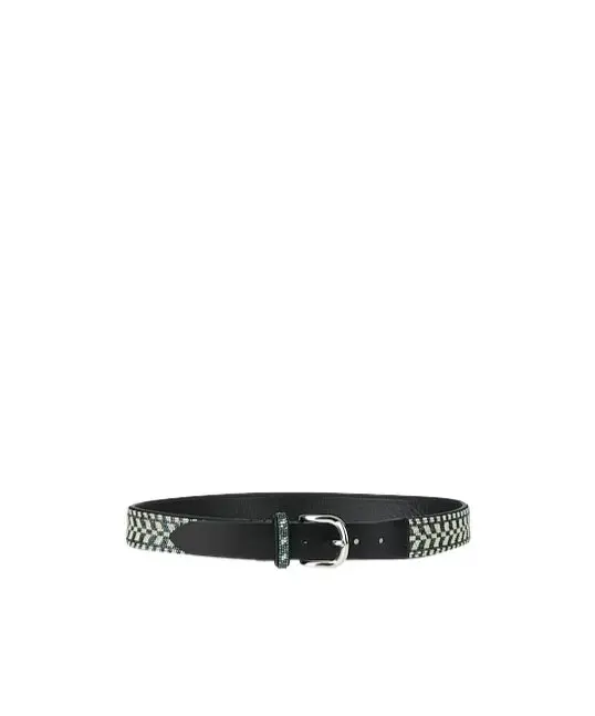 Isabel Marant Étoile Leather Belt With Appliqués - Black