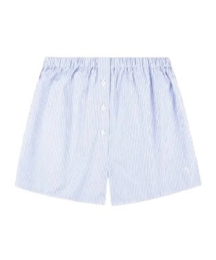 SPORTY  RICH Sporty & Rich Striped Button Shorts