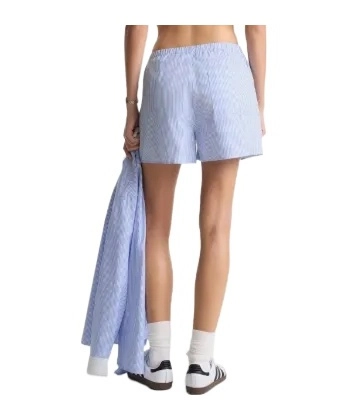 SPORTY  RICH Sporty & Rich Striped Button Shorts