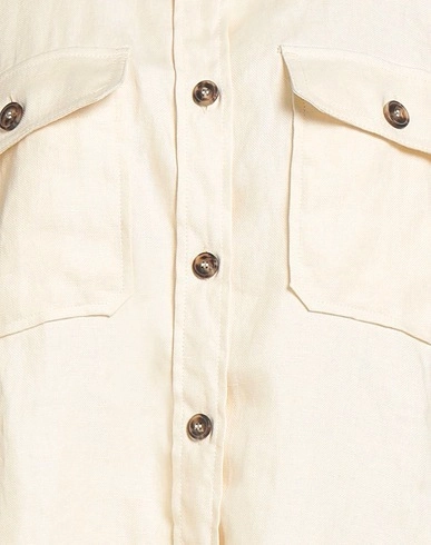Max Mara Linen Shirt With Appliqués And Embroidery
