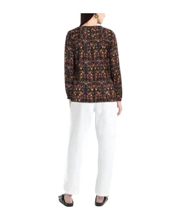 Isabel Marant Étoile Floral Print Satin Jacquard Blouse