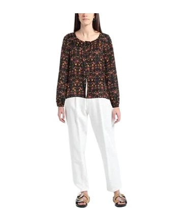 Isabel Marant Étoile Floral Print Satin Jacquard Blouse